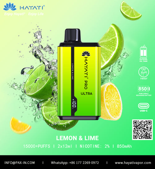 Enjoy Vaping with Hayati Pro Ultra 15,000 Puffs - Eazyvapes